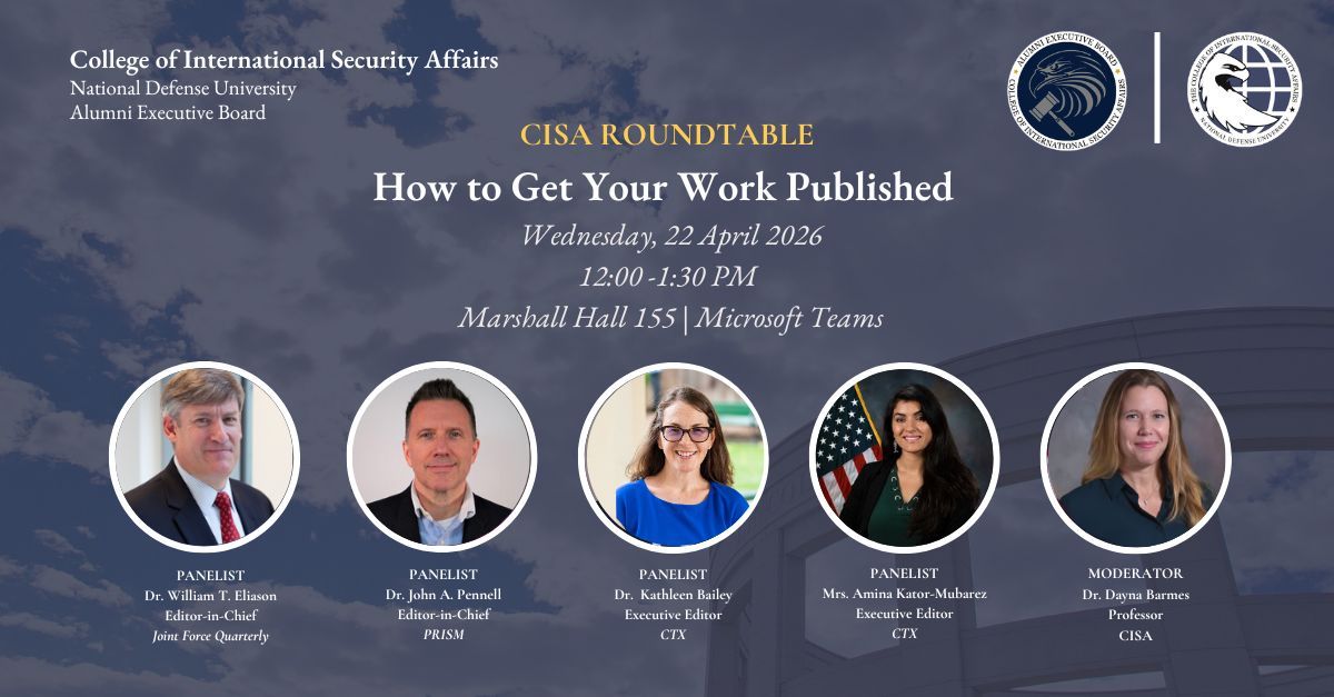 WEBINAR ( 4/22/26): How to Get Your Work Published | Small Wars Journal ...